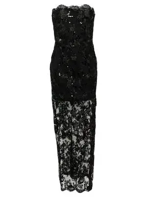 Alice + Olivia Sequin Embellished Dress - Black
