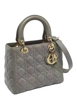 DIOR Lady Dior Charm-Detail Tote