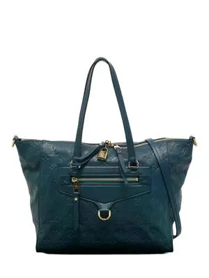 LOUIS VUITTON Pm Embossed Leather Tote - Blue