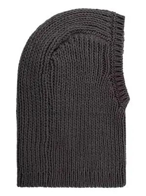Y3 Ribbed-texture Balaclava - Grey