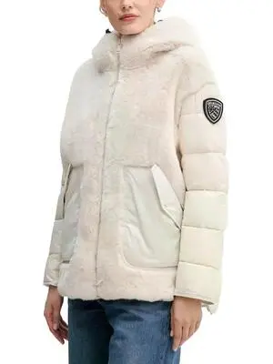 BLAUER. Hooded Padded Jacket - Neutrals