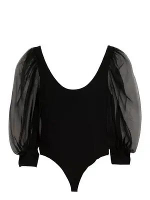 Alice + Olivia Long-sleeve Bodysuit - Black