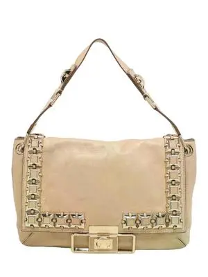 ANYA HINDMARCH Leather Handbag With Metal Details - Neutrals