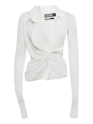 Jacquemus La Riviera Long-sleeve Blouse - White