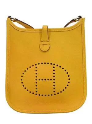 Hermès 2004 Tpm Evelyne Perforated Shoulder Bag - Yellow