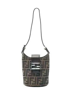 Fendi Logo-pattern Shoulder Bag - Brown
