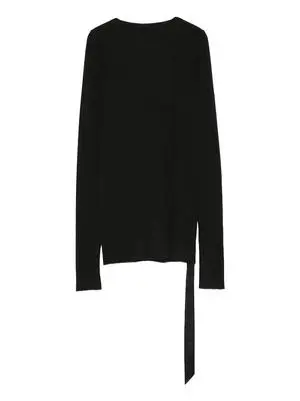 Rick Owens Rib Long Sleeve Shirt - Black