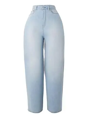 Acne Studios Padded High-rise Wide-leg Jeans - Blue