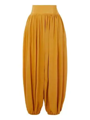 Altuzarra Kiddo Silk Tapered Pants - Yellow