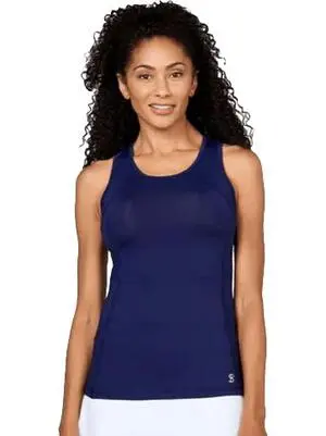 SOFIBELLA Tennis Tank Top - Navy
