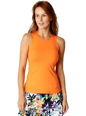 SOFIBELLA Tennis Tank Top Nectarine