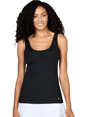 SOFIBELLA Tennis X-tank Top - Black