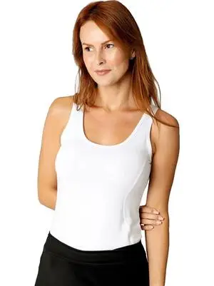 SOFIBELLA Tennis X-tank Top - White