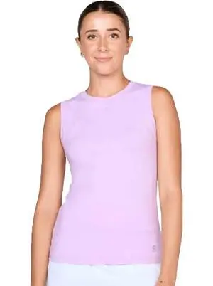 SOFIBELLA Sleeveless Tennis Shirt - Lavender
