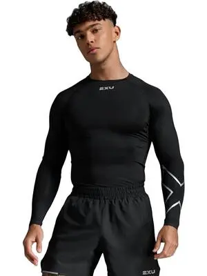 2xu Core Compression Long Sleeve - Black/silver
