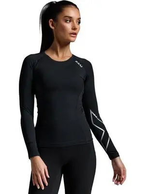 2xu Core Compression Long Sleeve - Black/silver