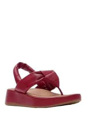Fitflop F-mode Knot Sandals - Burnt Berry