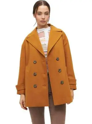 MARGO BARIDON Heidi Short Coat Tan