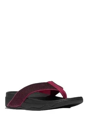 Fitflop Surfa Sequin Toe Post Sandals - Ruby