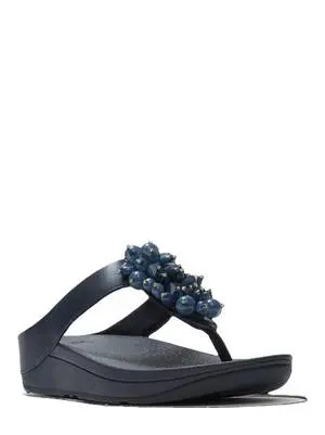 Fitflop Fino Bead Cluster Sandals Midnight Navy
