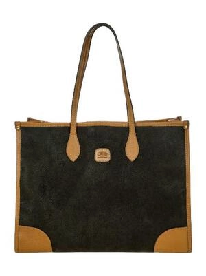 Bric'S Bric's Life Tote Bag With Laptop Sleeves Olive