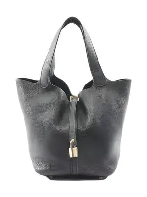 Hermès Mm Picotin Handbag - Black