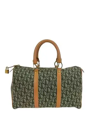 Dior 2001 Trotter Canvas Tote Bag - Green