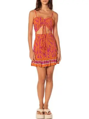 MAAJI Convertible Smocked Mini Sundress - Bright Purple