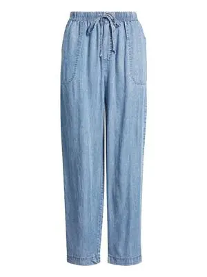BEACHLUNCHLOUNGE Ronni Chambray Pants - Medium Wash