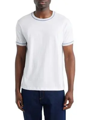 925 ORIGINALS Piping Hot Cotton Ringer T-shirt - White