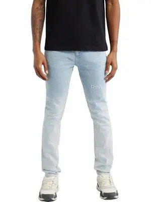 RtA Bryant Gradient Skinny Jeans - Light Wash