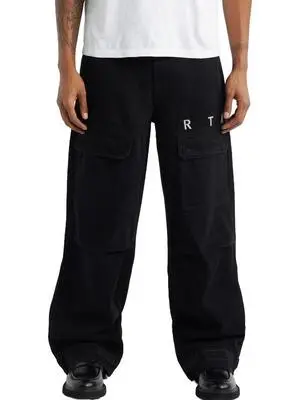 RtA Wylie Baggy Cargo Jeans - Black