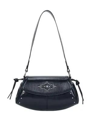 ORYANY Studded Shoulder Bag Black