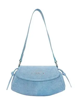 ORYANY Studded Shoulder Bag - Denim Blue
