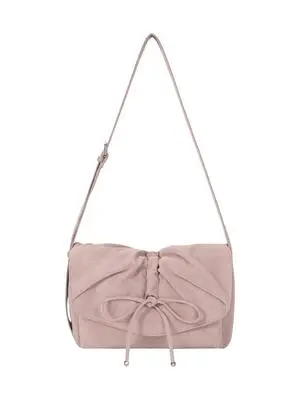 ORYANY Small Ruched Flap Crossbody Bag - Dusty Pink