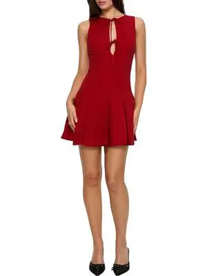 Princess Polly Aeryn Tie Front Mini Dress - Red