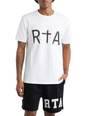 RtA Liam Logo Graphic T-shirt - White