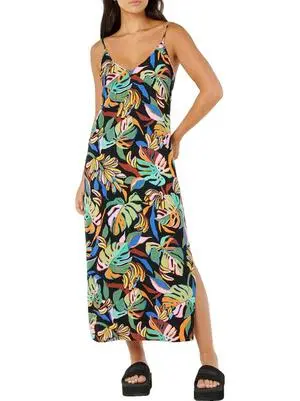 Rip Curl Sunset Luau Midi Sundress - Black Multi