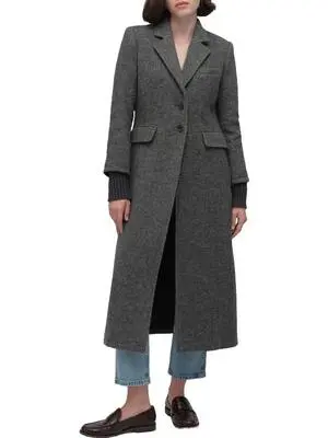FAVORITE DAUGHTER The City Coat - Grey Twill