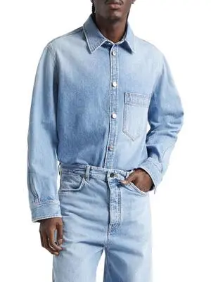 Givenchy Denim Overshirt - Light Blue