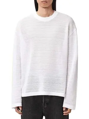 ALLSAINTS Cove Crewneck Sweater Ashen White