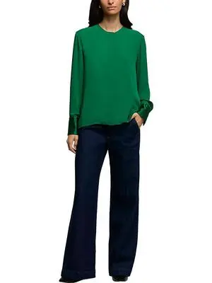 ARGENT Silk Blouse - Jade