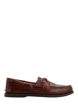 Sperry Authentic Original Leather Boat Shoes - Smooth Dark