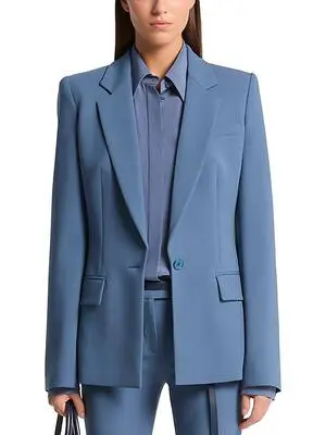 Michael Kors Notch Lapel Blazer - Steel