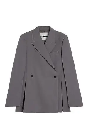 JIL SANDER Slim Tailor-made Blazer - Red Lotus