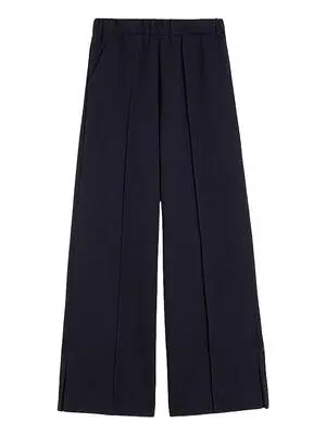 JIL SANDER Wide Leg Trousers - Navy