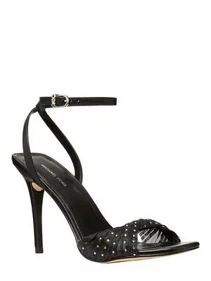 Michael Kors Kiana Leather Sandals - Black