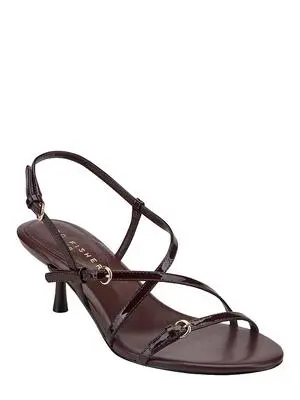 MARC FISHER LTD. Nylah Strappy Sandals - Dark Red