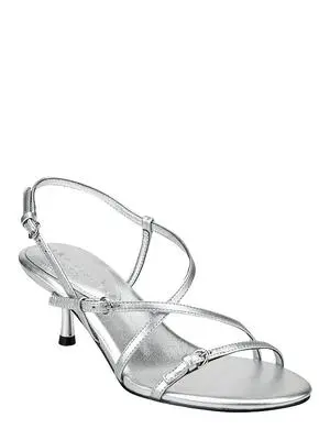 MARC FISHER LTD. Nylah Strappy Sandals - Silver