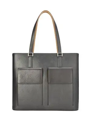 LOUIS VUITTON Monogram Mat Vernis Wilwood Tote - Grey